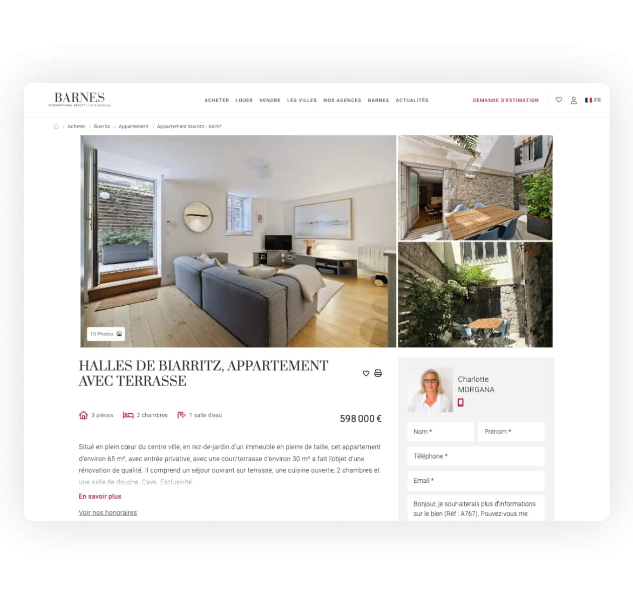 BARNES Côte Basque - Immobilier de prestige par Studio HB